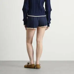 Adidas Knit Shorts With Embroidered Branding