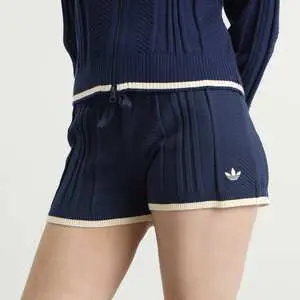 Adidas Knit Shorts With Embroidered Branding