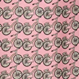 Max Mara Silk Bicycle Print Wide-leg Trousers