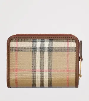 Burberry Cotton-leather Check Wallet