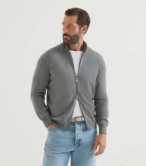 Brunello Cucinelli Cashmere Two-way Zip Cardigan