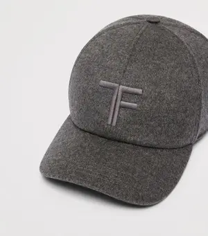 TOM FORD Cashmere Logo Baseball Cap
