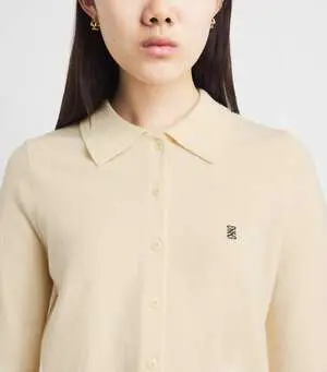 Sandro Wool-cashmere Polo Cardigan