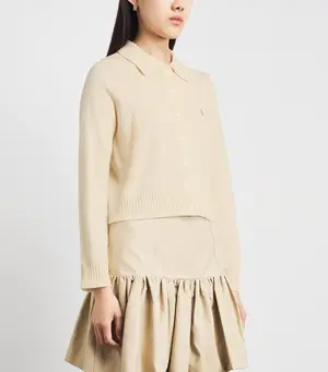 Sandro Wool-cashmere Polo Cardigan
