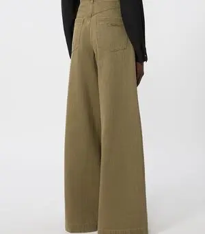 Max Mara Wide-leg High-rise Bull Denim Jeans - Brown