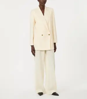 Max Mara Virgin Wool Wide-leg Trousers