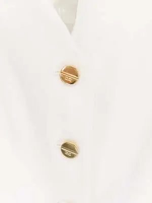 Elisabetta Franchi Linen And Viscose Vest