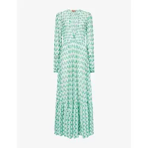 Missoni Cut-out Floral-print Knitted Cover-up