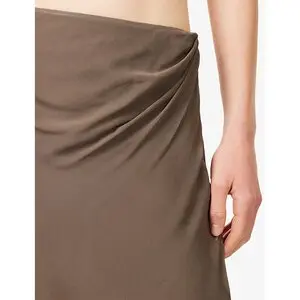 Bec & Bridge Samantha Asymmetric Georgette Midi Skirt