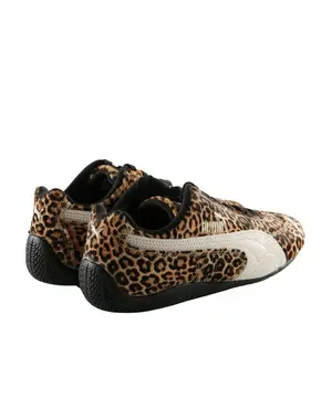 PUMA Leopard Print Lace-up Sneakers