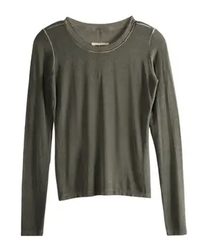 UMA WANG Tata Top - Gray-brown