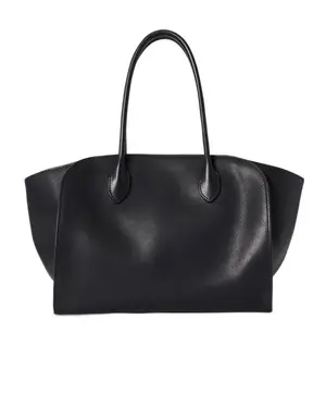 THE ROW Leather Tote Bag - Black