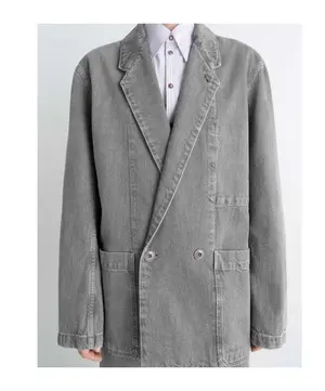 LEMAIRE Double-breasted Denim Blazer