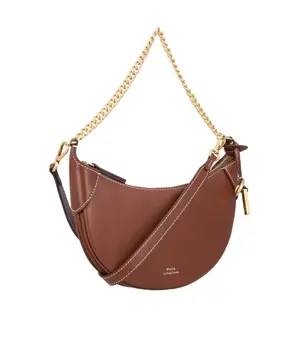 Polo Ralph Lauren Small Logo-stamp Chained Crossbody Bag - Brown