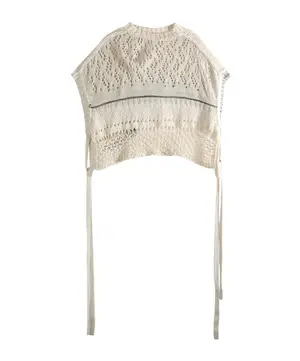 Y’s Tie-detail Sweater - Nude