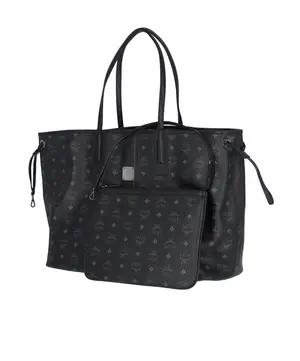 Mcm Liz Logo Plaque Top Handle Bag