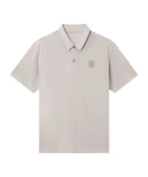 Stone Island Logo Patch Short-sleeved Polo Shirt