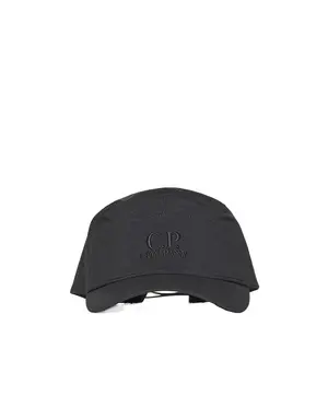 C.P. COMPANY Logo Embroidered Baseball Cap - Black