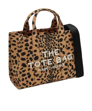 Marc Jacobs Cheetah Logo Embroidered Medium Tote Bag