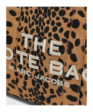 Marc Jacobs Cheetah Logo Embroidered Medium Tote Bag