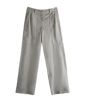 Brunello Cucinelli Straight Leg Pants - Gray