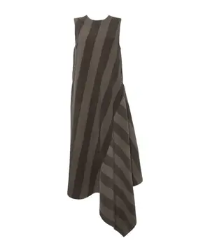 UMA WANG Round-neck Dress - Black
