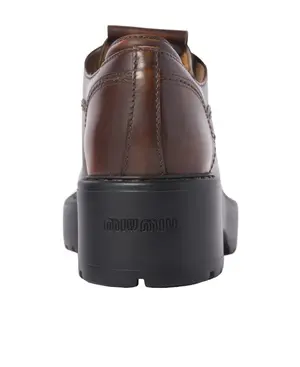 Miu Miu Logo-patch Round-toe Loafers