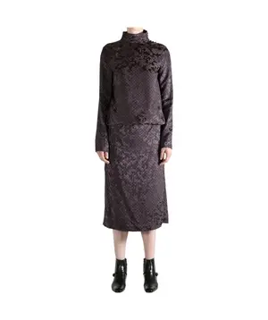 Dries Van Noten Debo Jacquard Midi Dress