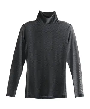 Dries Van Noten Patterned Turtleneck Top - Black