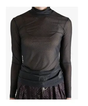 Dries Van Noten Patterned Turtleneck Top