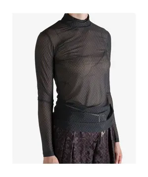 Dries Van Noten Patterned Turtleneck Top