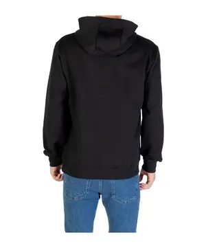 EA7 Long-sleeve Hooded Sweatshirt With Contrasting Logo Detail