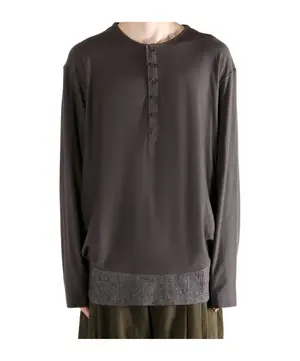 ZIGGY CHEN Cotton T-shirt - Grey
