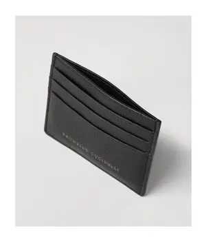 Brunello Cucinelli Grain Leather Card Holder