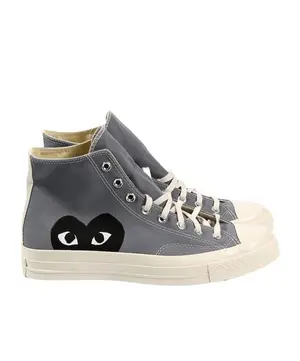 CONVERSE X COMME DES GARONS PLAY Lace-up High-top Sneakers - Grey