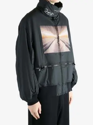 Undercover High Neck Elastic Hem Coat