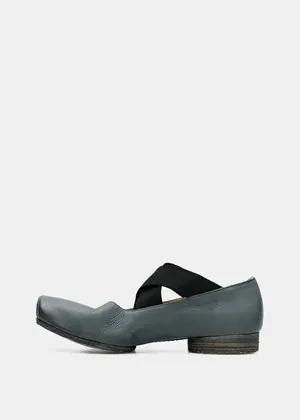 UMA WANG Square Toe Ballerina - Blue