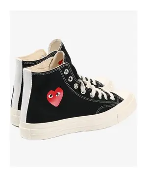CONVERSE X COMME DES GARONS PLAY Chuck Taylor 70 Single Heart High Top Sneakers