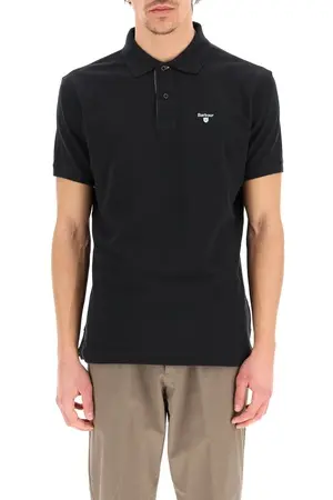 Barbour Piquet Logo Embroidered Polo Shirt
