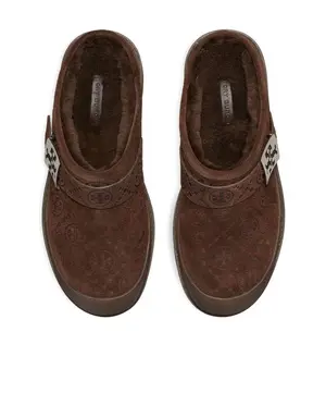 Tory Burch Mellow Shearling Platform Mules