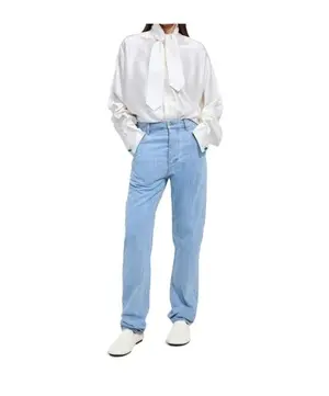 Bottega Veneta Light Chambray Straight Jeans - Blue