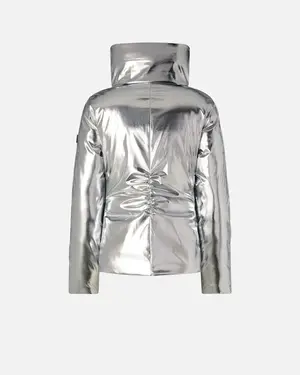Pinko Metallic High-neck Jacket