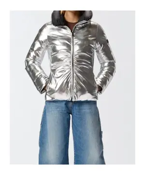 Pinko Metallic High-neck Jacket