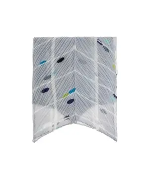 PLEATS PLEASE BY ISSEY MIYAKE Pleated Patterned Scarf - Gray