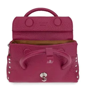 ZANELLATO Top Handle Bag With Turn Lock Closure