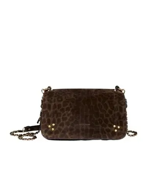 Jérôme Dreyfuss Leopard Print Fashion Bag - Black