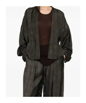 UMA WANG Geometric Pattern Long Sleeve Casual Jacket