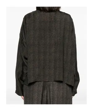 UMA WANG Geometric Pattern Long Sleeve Casual Jacket