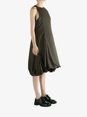 AMOMENTO Sheer Padded Volume Dress