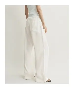 TOTEME Drawstring Wide-leg Trousers - No
